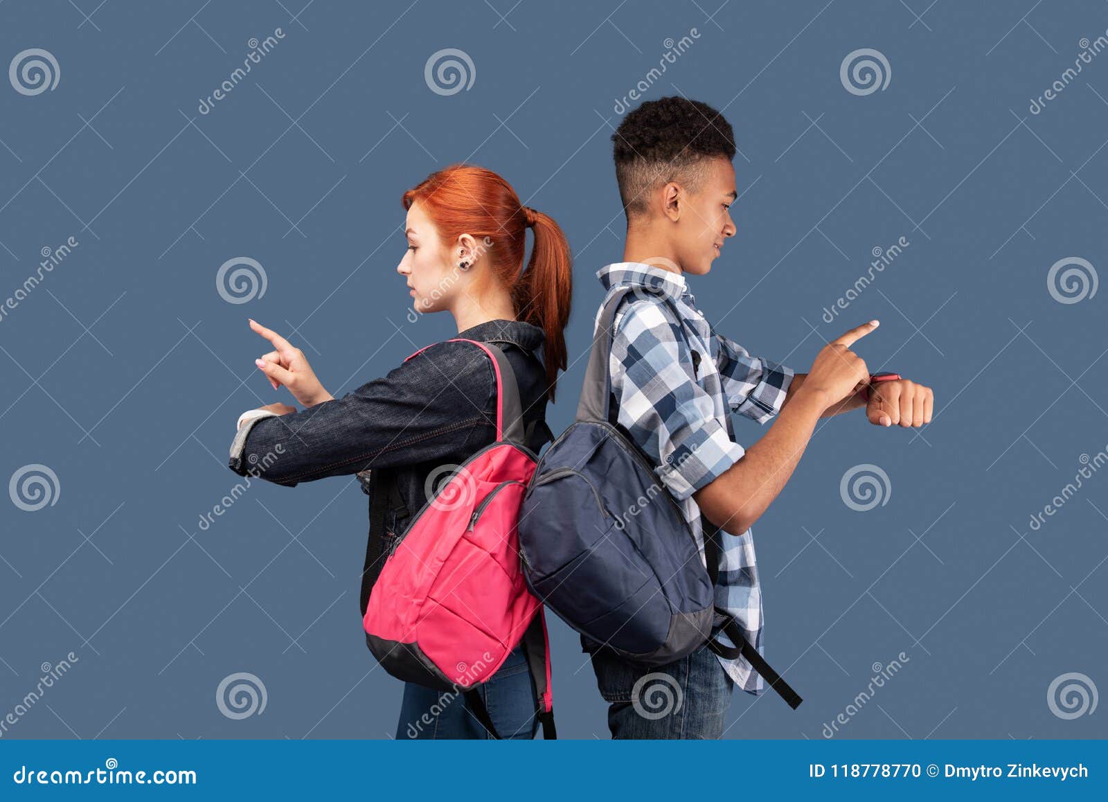 Modern Young People Using Their Gadgets Stock Photo - Image of ...