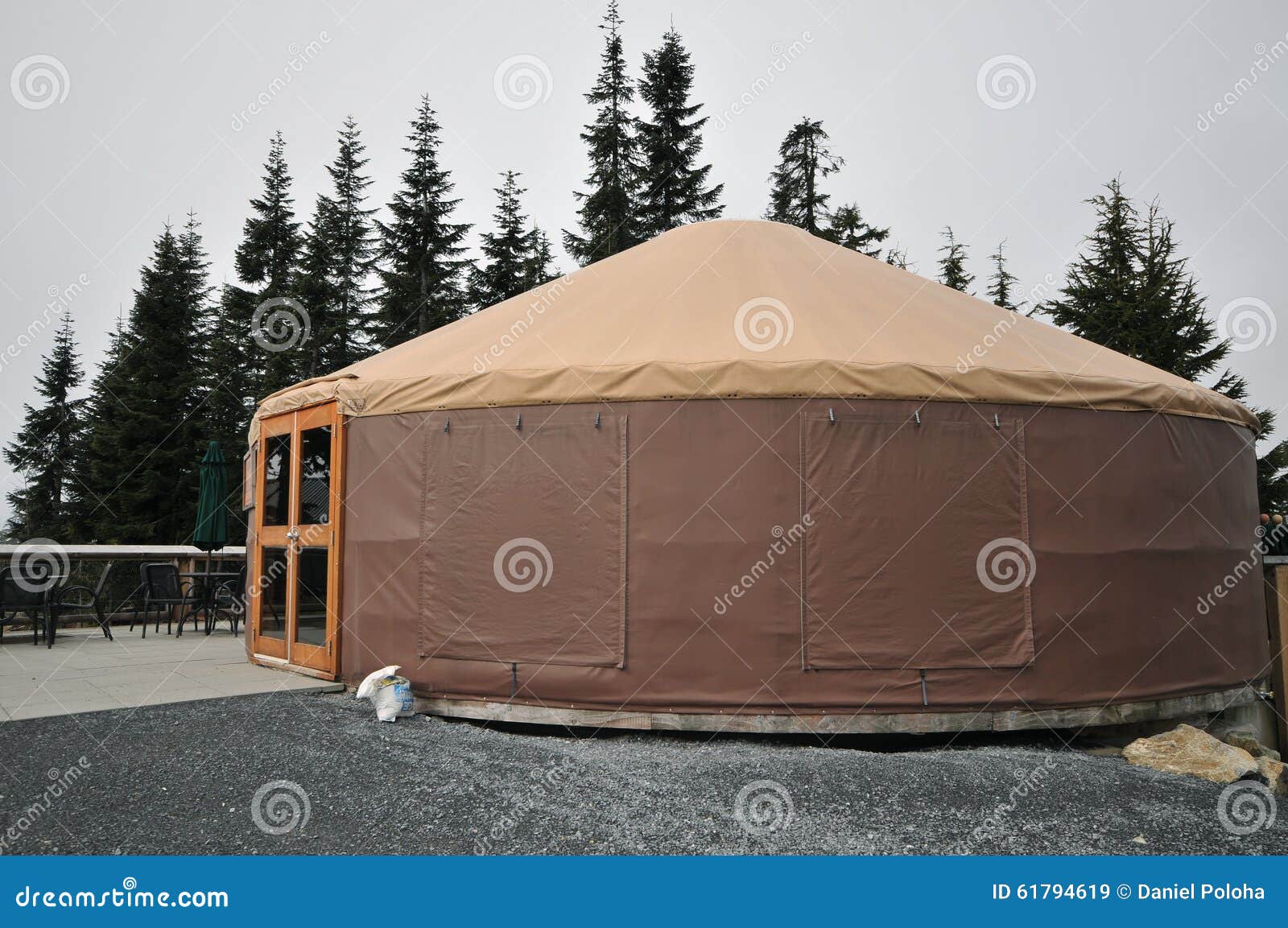 Modern yurt stock image. Image of dwelling, yurt, mountain - 61794619