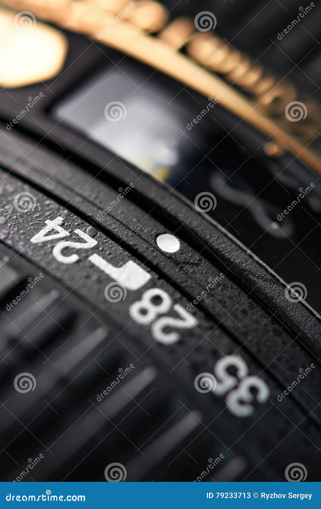 Modern Zoom Camera Lens Closeup Stock Image - Image of numbers, optical ...