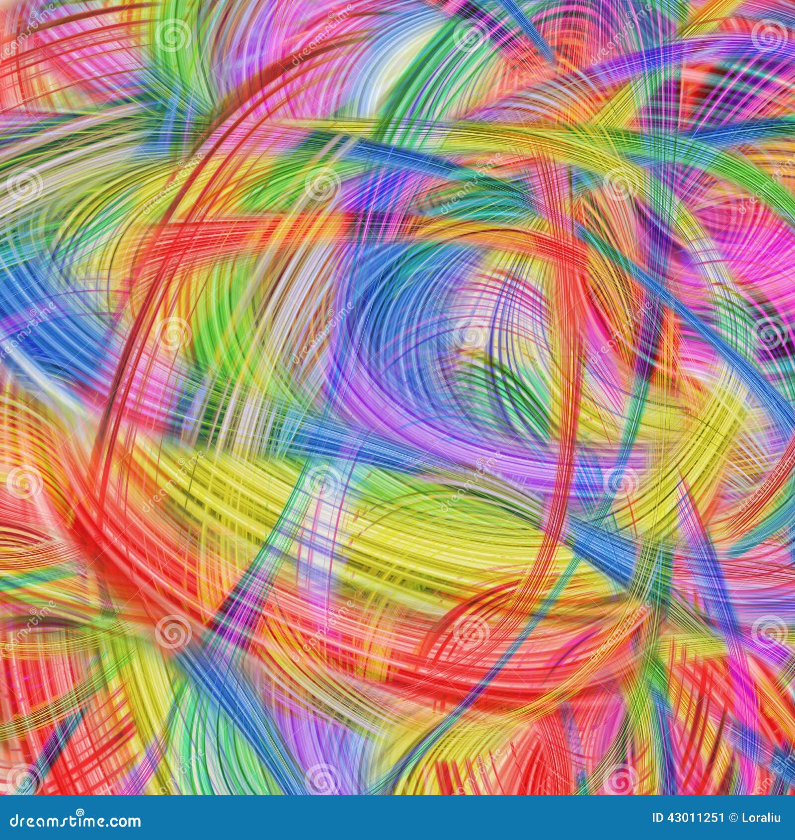 Moderne Achtergrond Met Abstracte Vlotte Lijnen Stock Illustratie ...