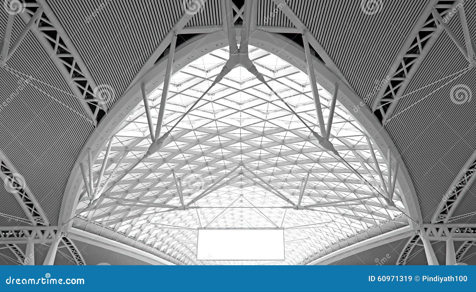 Moderne Architectuur: Curvy De Structuurontwerp Van Het Staaldak Stock ...