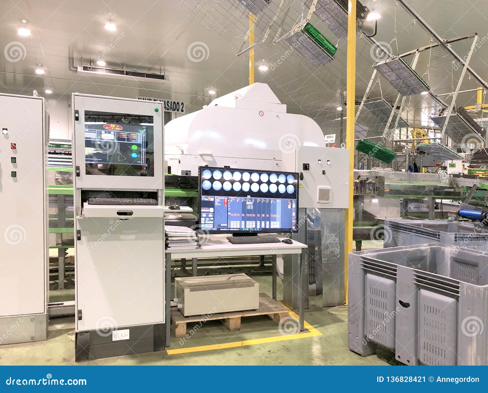 Moderne Fabriek in De Agroalimentair Sector Stock Afbeelding - Image of ...