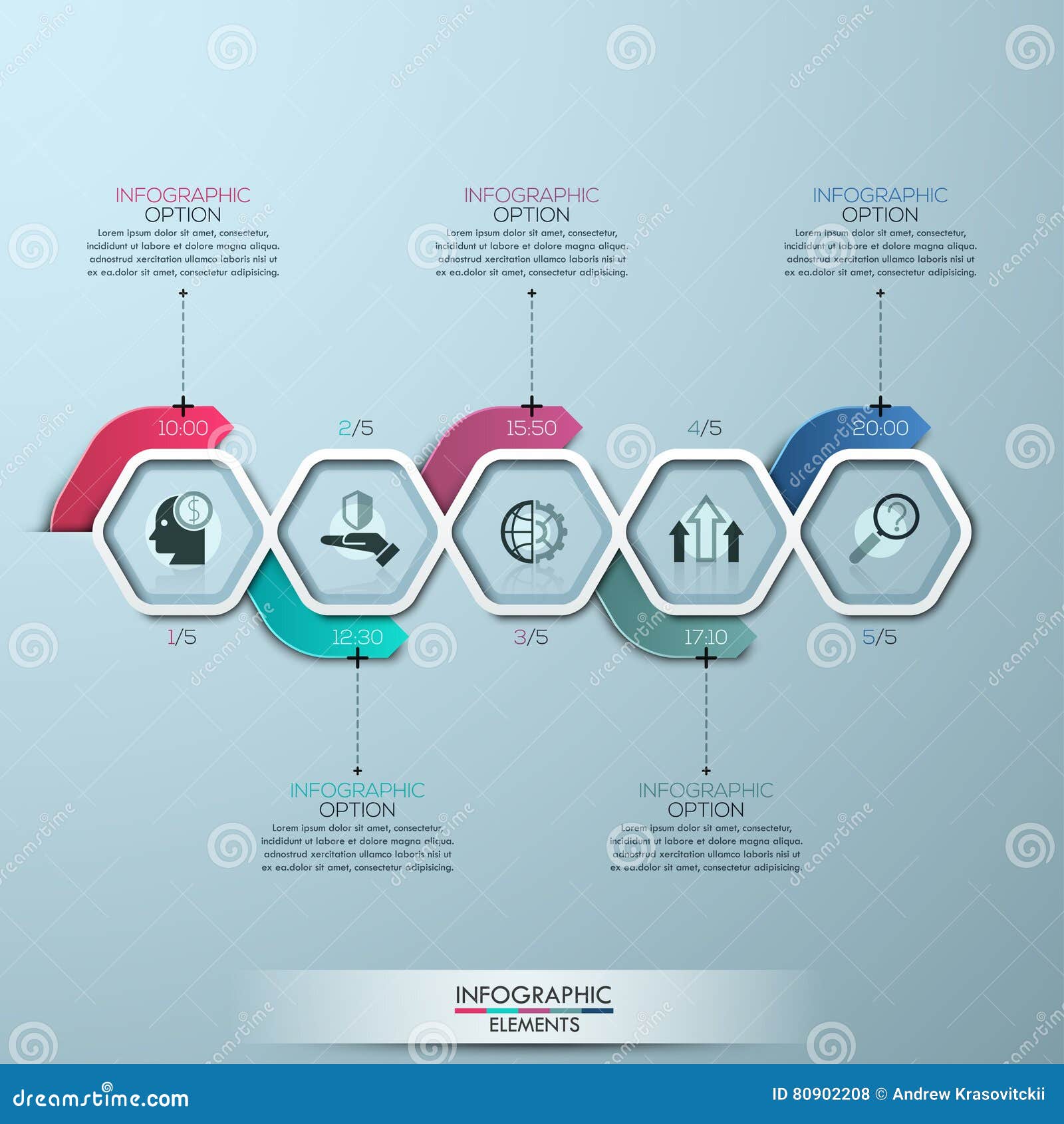 Moderne Infographics-Prozess-Schablone Vektor Abbildung - Illustration ...