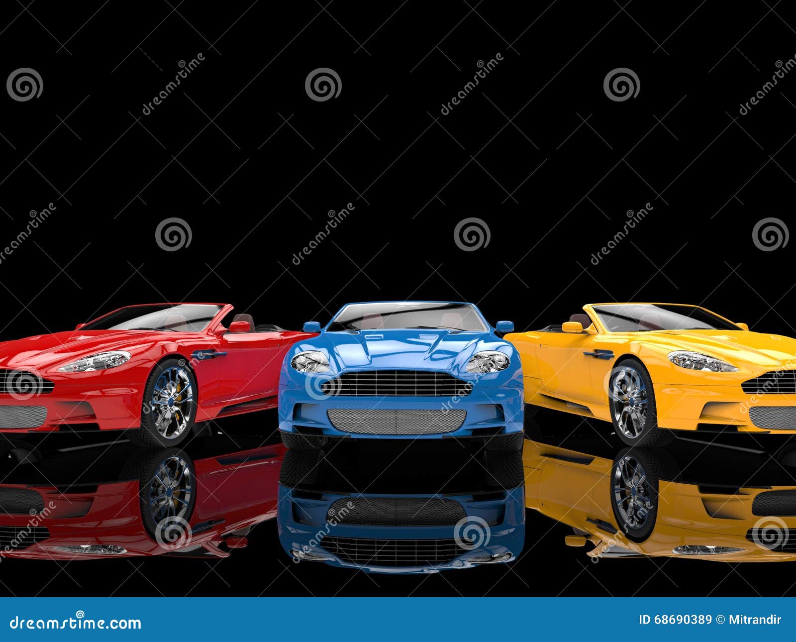 Moderne Konvertierbare Sportautos Stock Abbildung - Illustration von ...