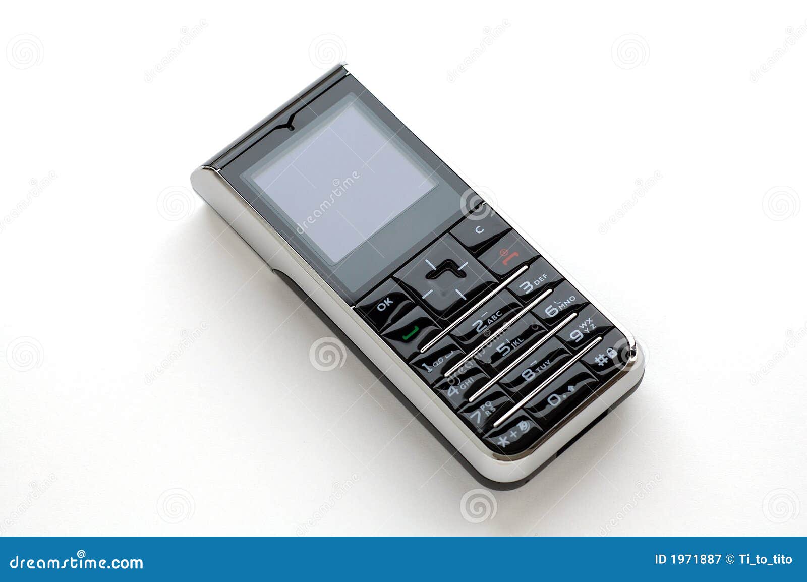 Moderne Mobiele Telefoon Met Witte Achtergrond Stock Afbeelding - Image ...