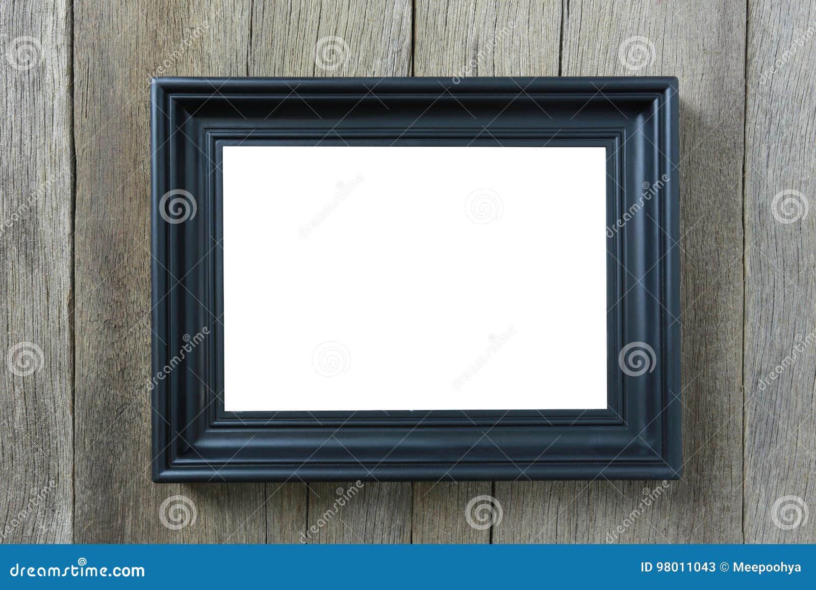 Moderne Omlijsting Op Houten Muur Stock Afbeelding - Image of ...