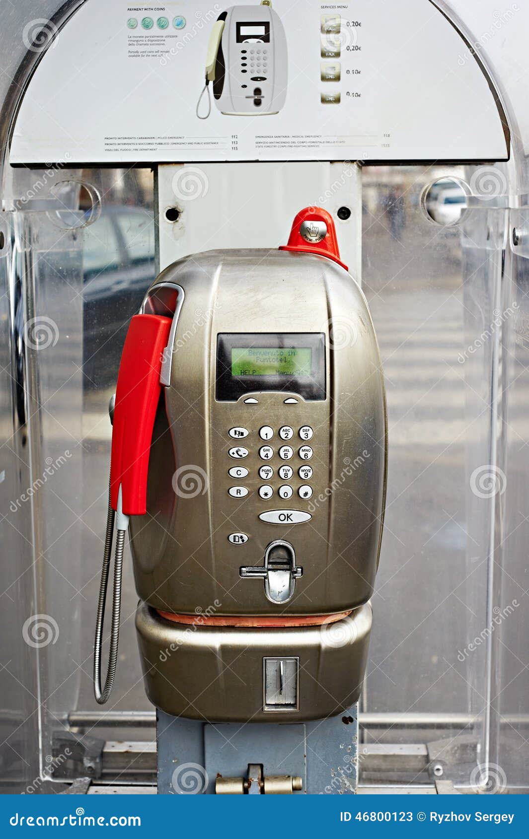 Moderne openbare telefoon stock afbeelding. Image of vraag - 46800123