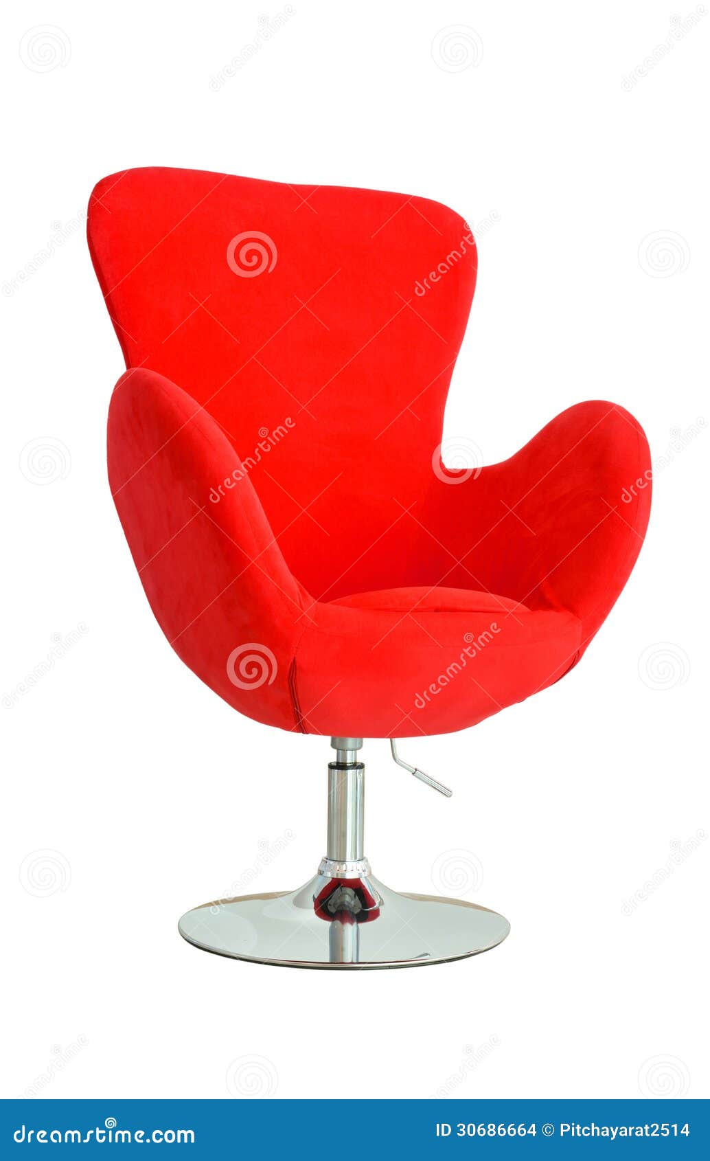 Moderne rode stoel stock foto. Image of metaal, modern - 30686664