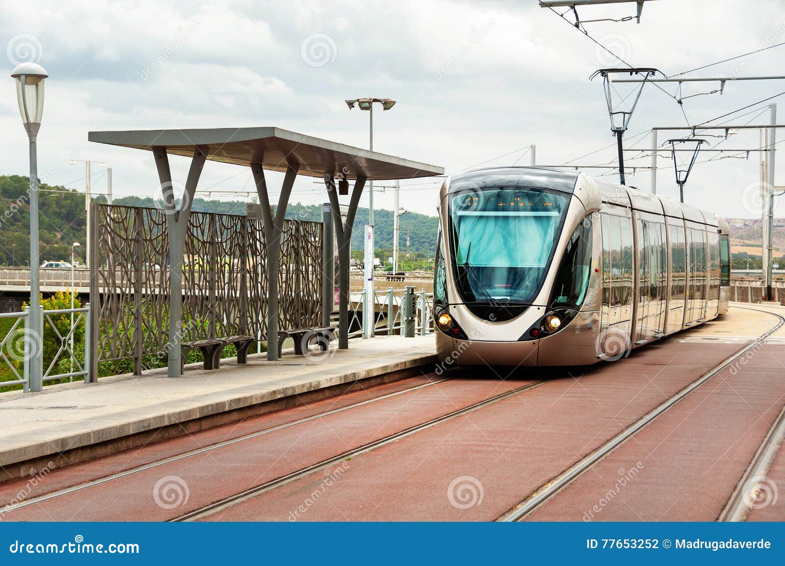 Moderne Schauende Tram in Rabat, Marokko Stockfoto - Bild von reise ...