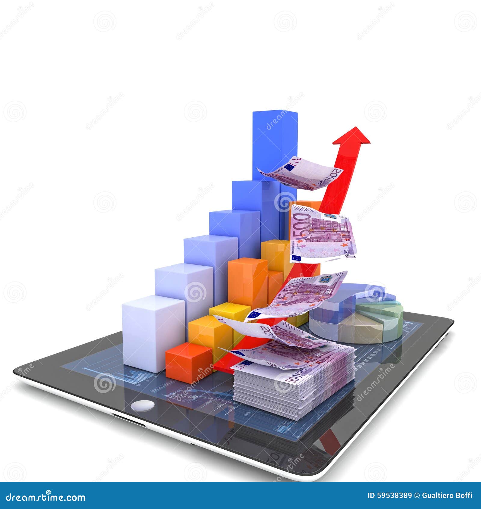 Moderne Wirtschaft stock abbildung. Illustration von bargeld - 59538389