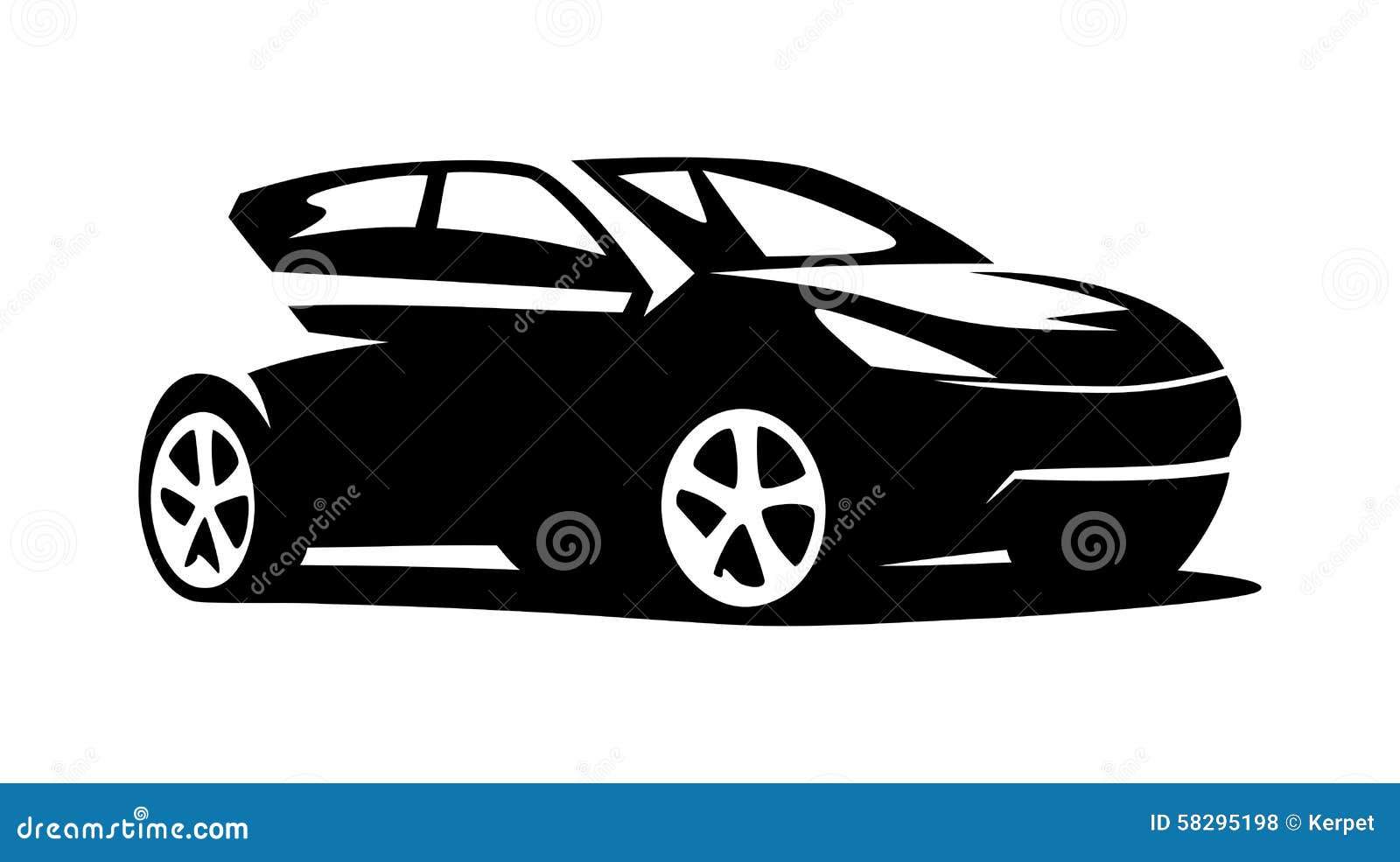 Moderner Autovektor vektor abbildung. Illustration von auto - 58295198