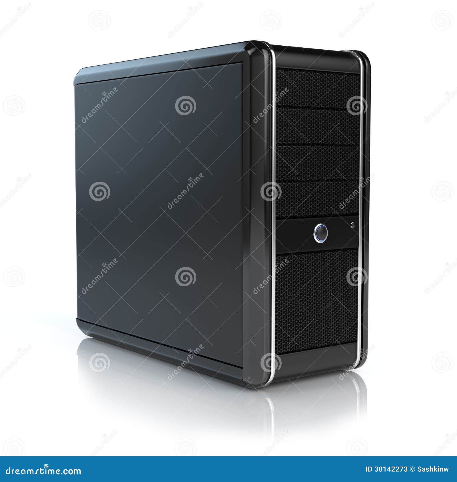 Moderner Computer stock abbildung. Illustration von büro - 30142273