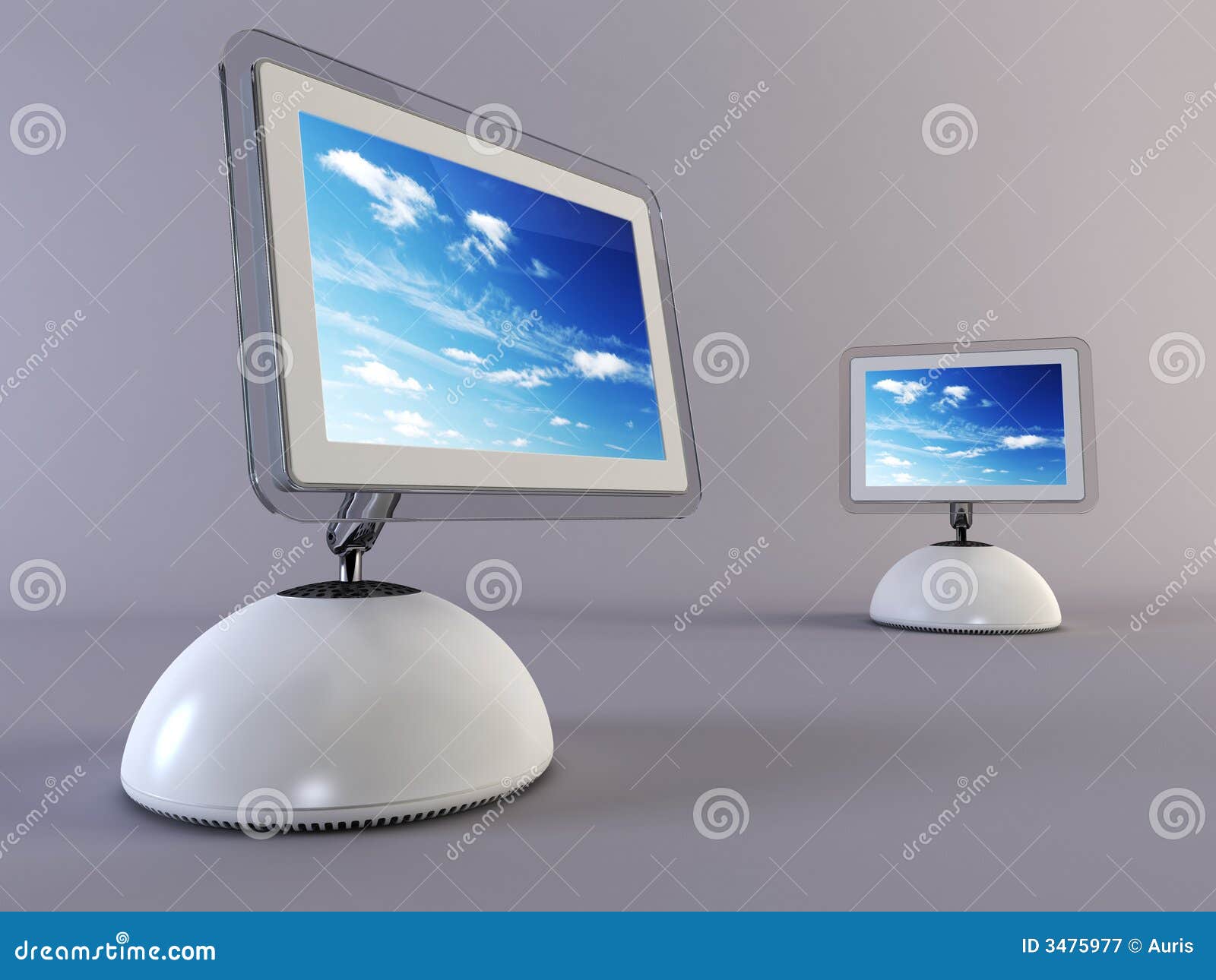 Moderner Computer zwei stockbild. Bild von mode, flüssigkeit - 3475977