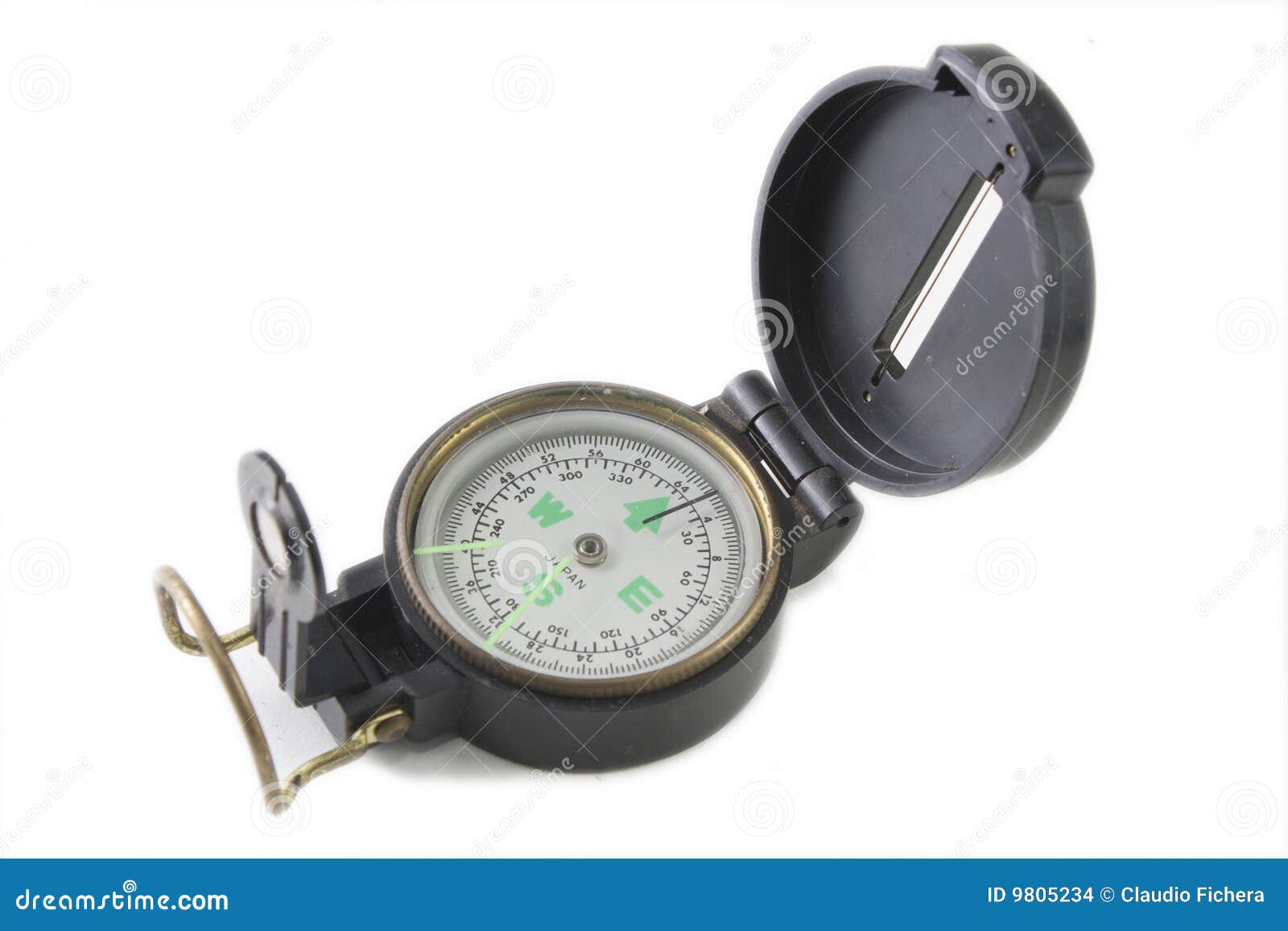 Moderner Kompaß stockfoto. Bild von expedition, kapitän - 9805234