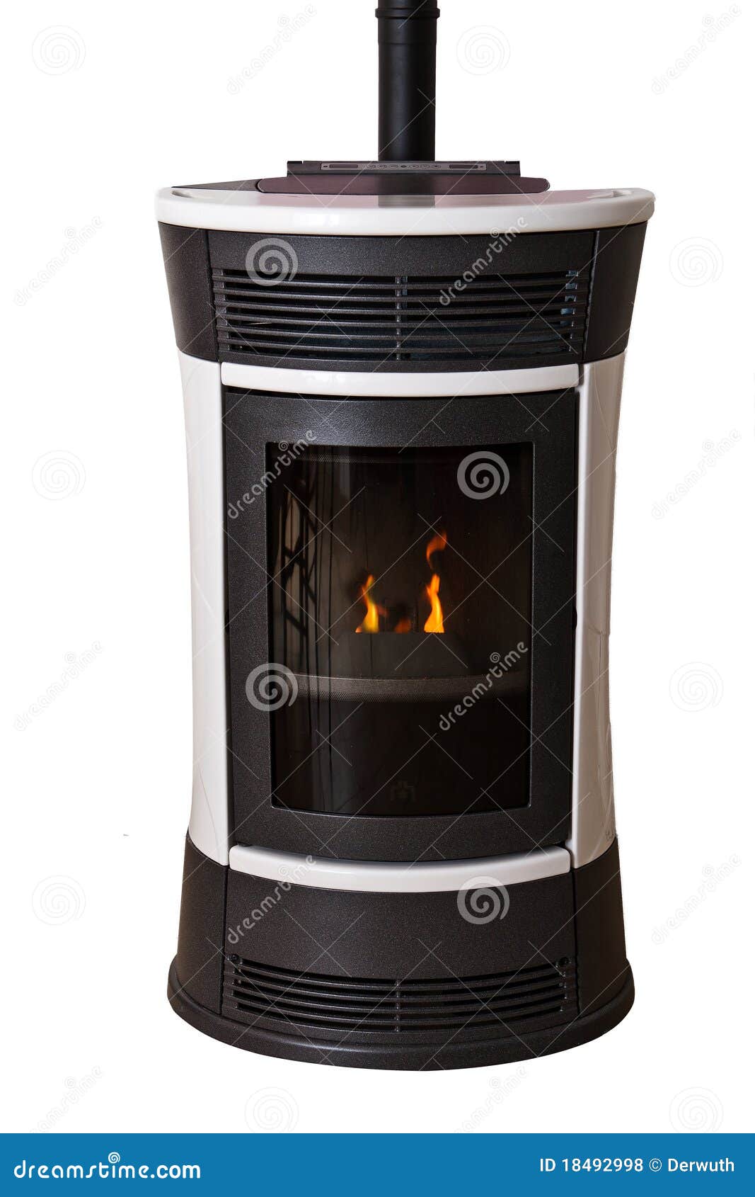 Moderner Ofen stockfoto. Bild von korb, körnchen, feuer - 18492998