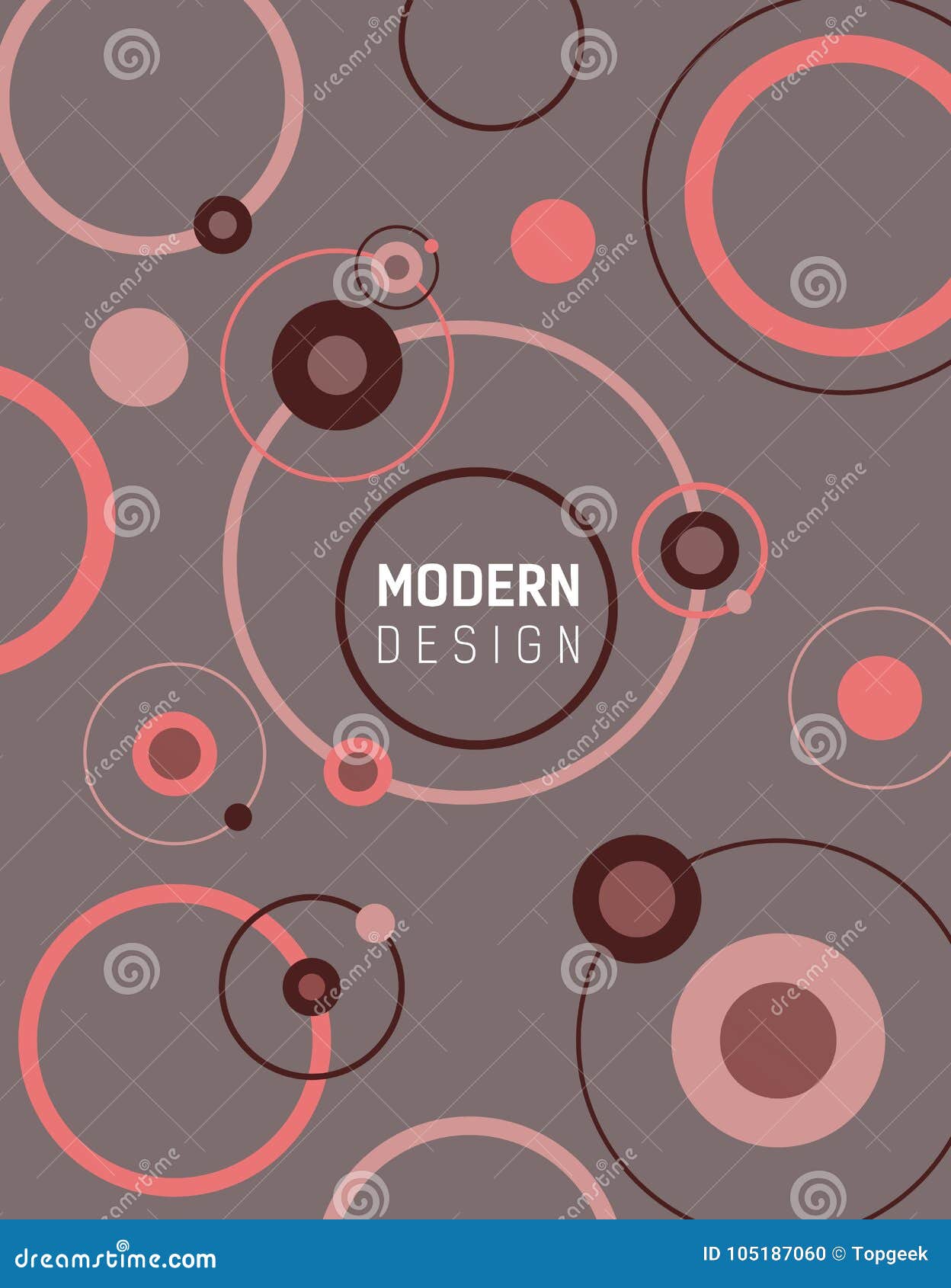 Modernes Design Mit Kreis-Vektor-Illustration Vektor Abbildung ...