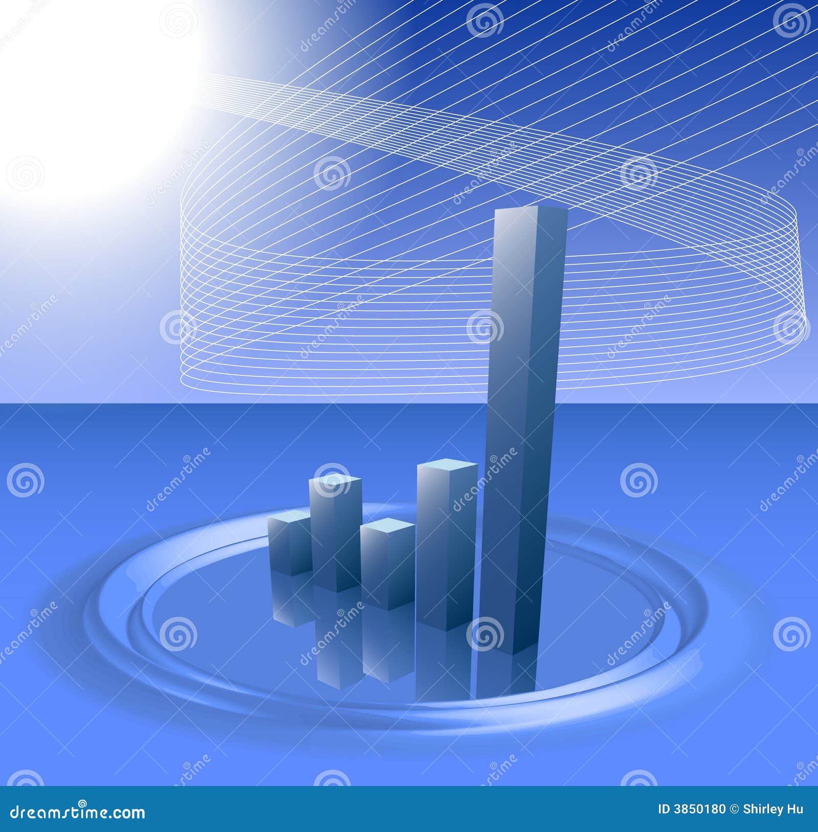 Modernes Diagramm Bild. Bild: 3850180