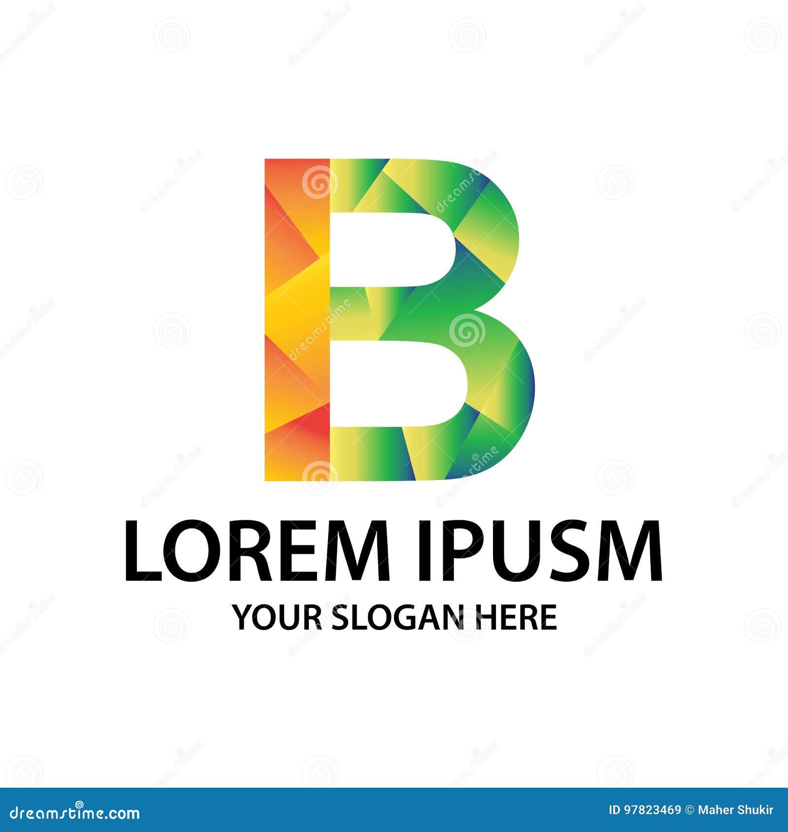 Modernes Logo Der Initiale B Vektor Abbildung - Illustration von ikone ...