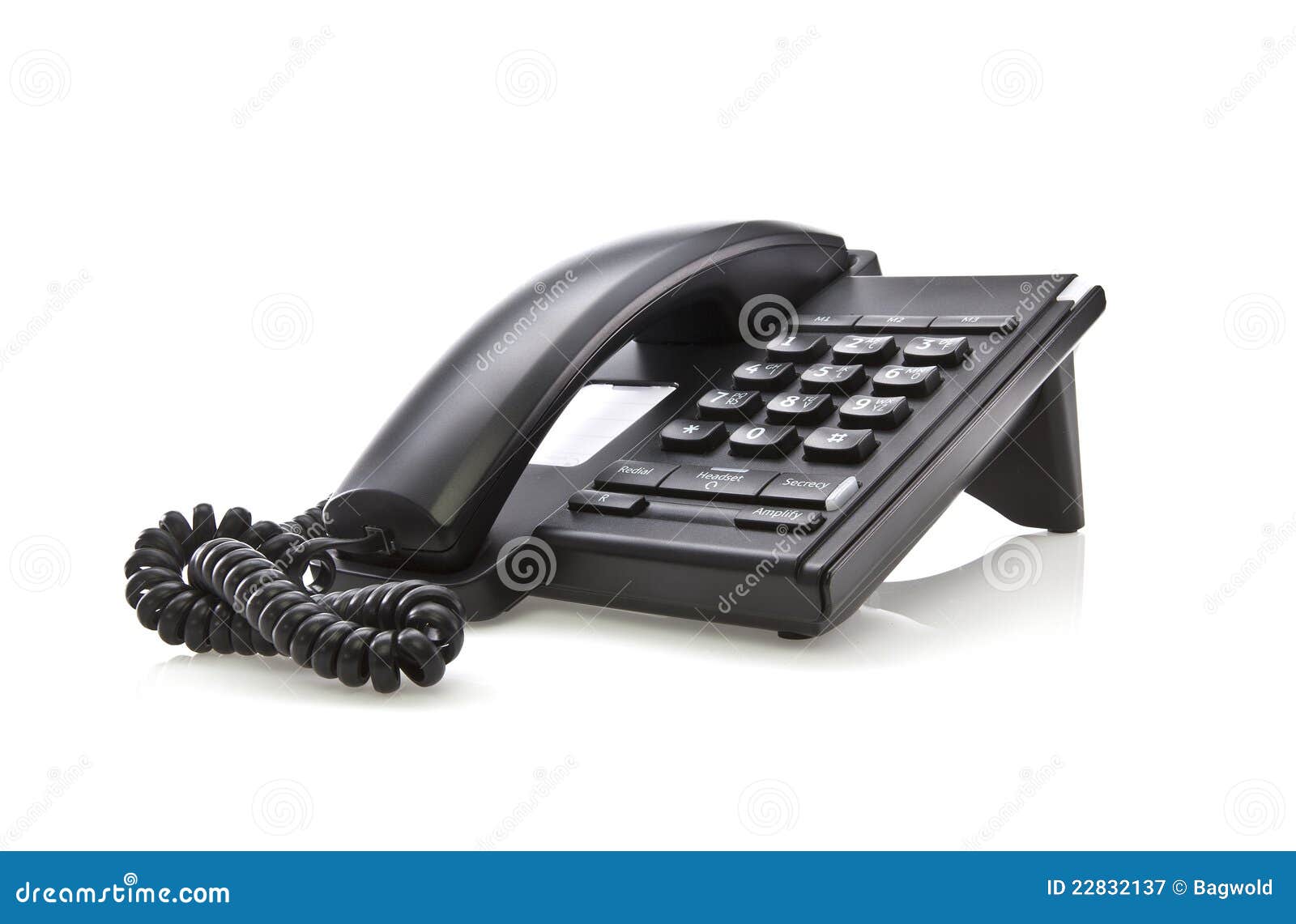 Modernes schwarzes Telefon stockbild. Bild von taste - 22832137
