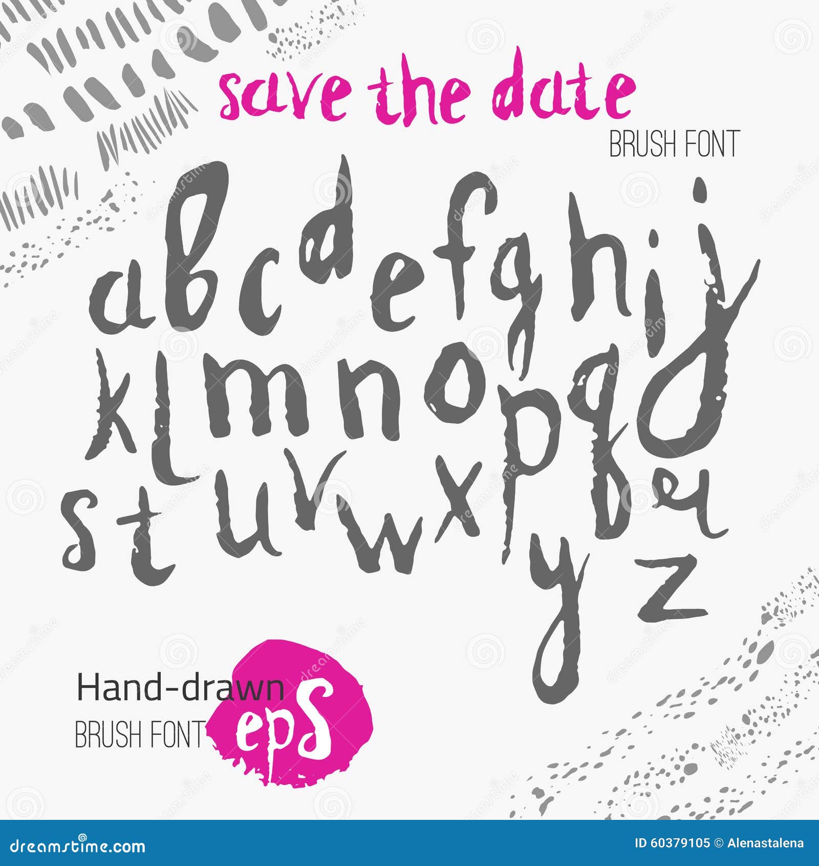 Modernes Vektor-Tintenaquarell Alphabet ABC Malte Vektor Abbildung ...