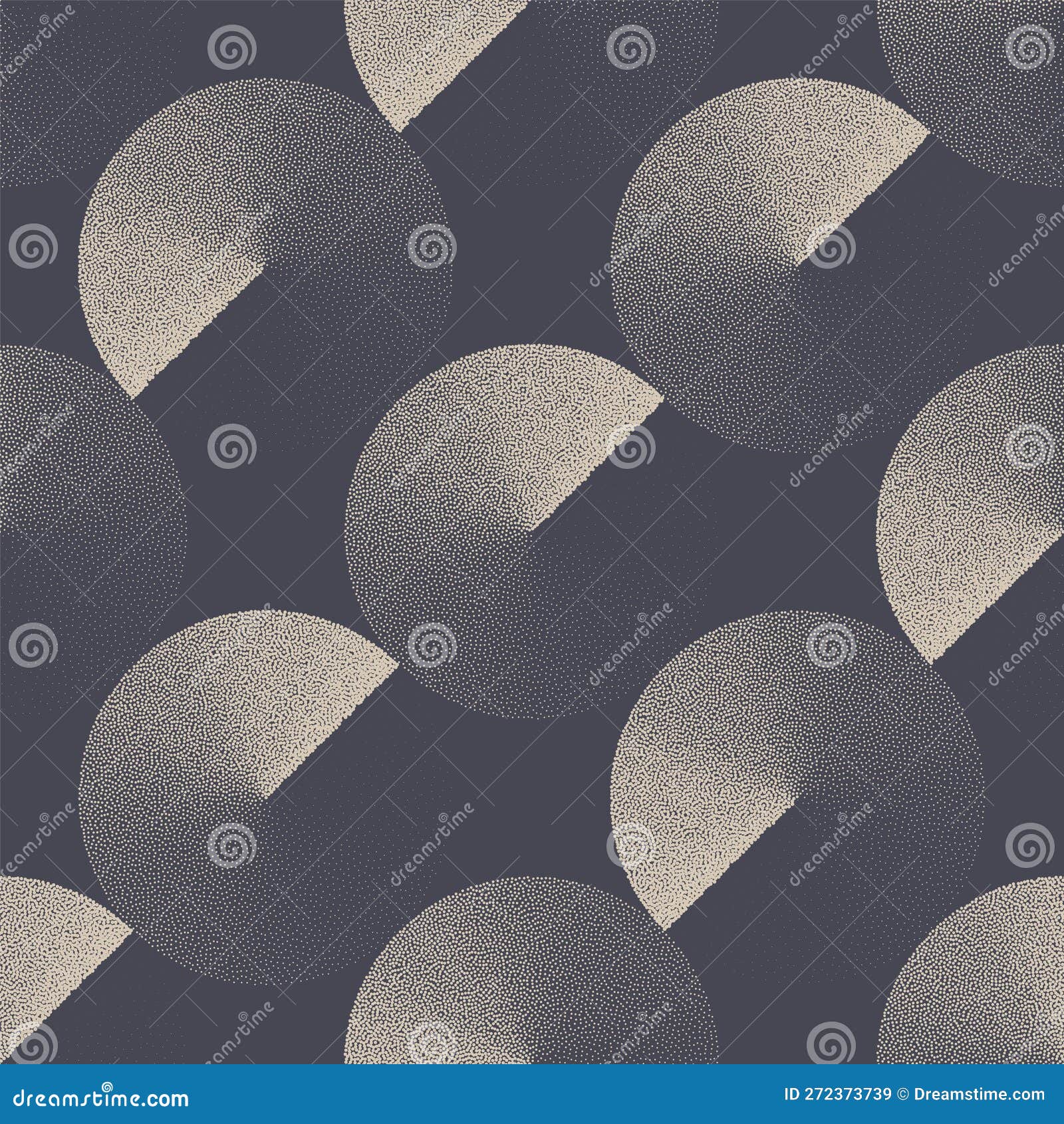 Postmodernism Seamless Pattern Stippled Hexagons Vector Abstract ...