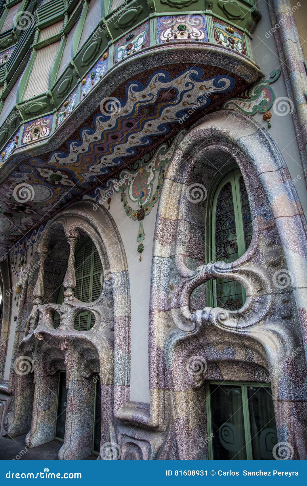 Modernism Building in Eixample District in Barcelona Catalonia S ...