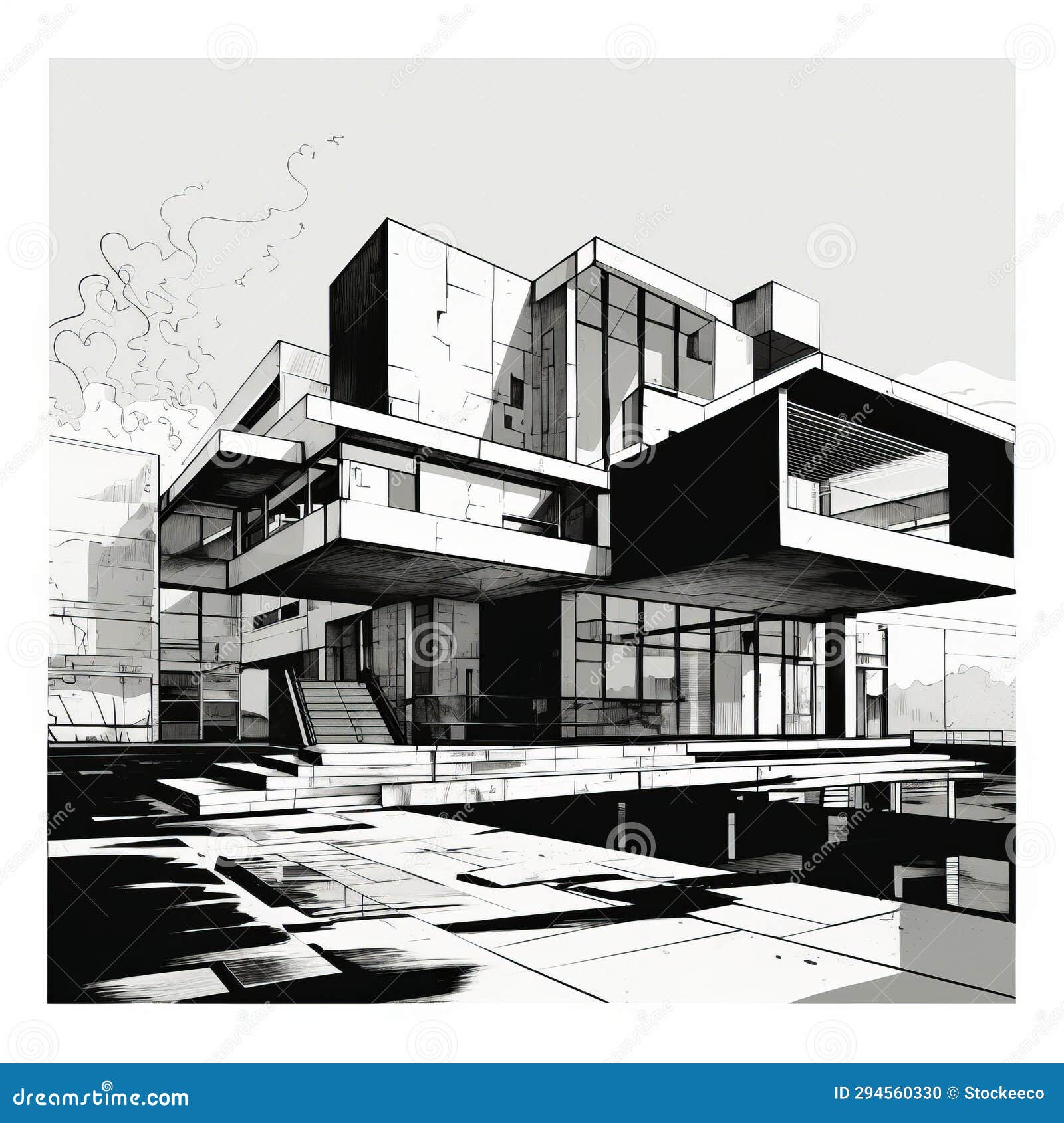 Blocky Line Background Green Violet Blue Vertical Horizontal Bright ...