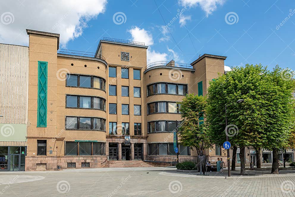 Modernist Architecture of Optimism in Kaunas, Lithuania Stock Image ...