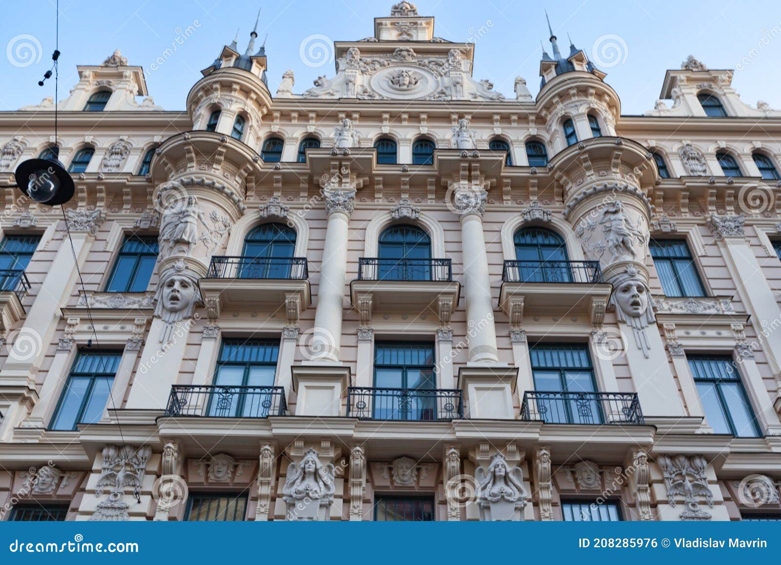 Modernist Building on Alberta Street 24, Riga, Latvia Stock Photo ...