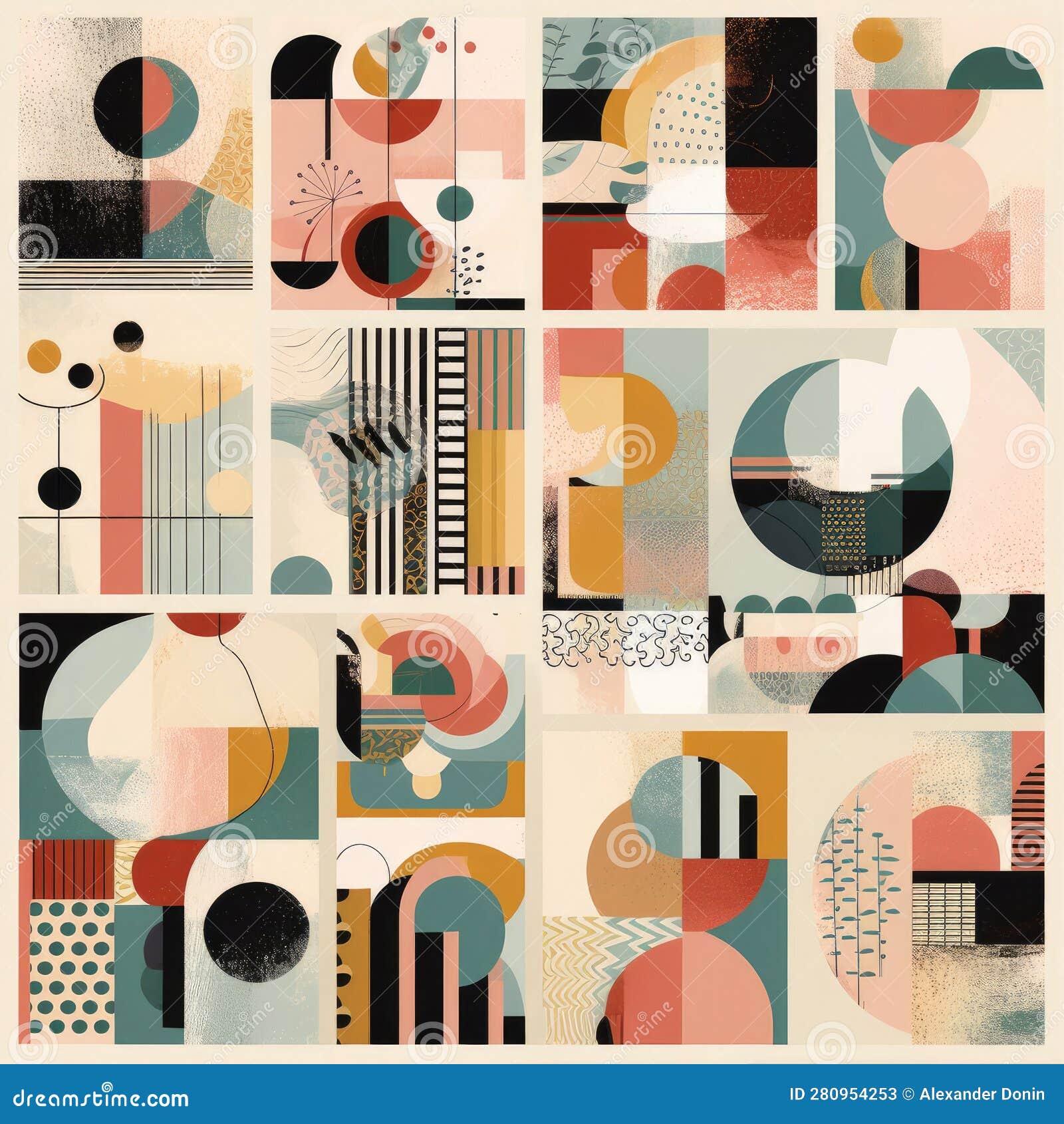 Modernist Collages that Combine Different Visual Elements. Can Be Used ...