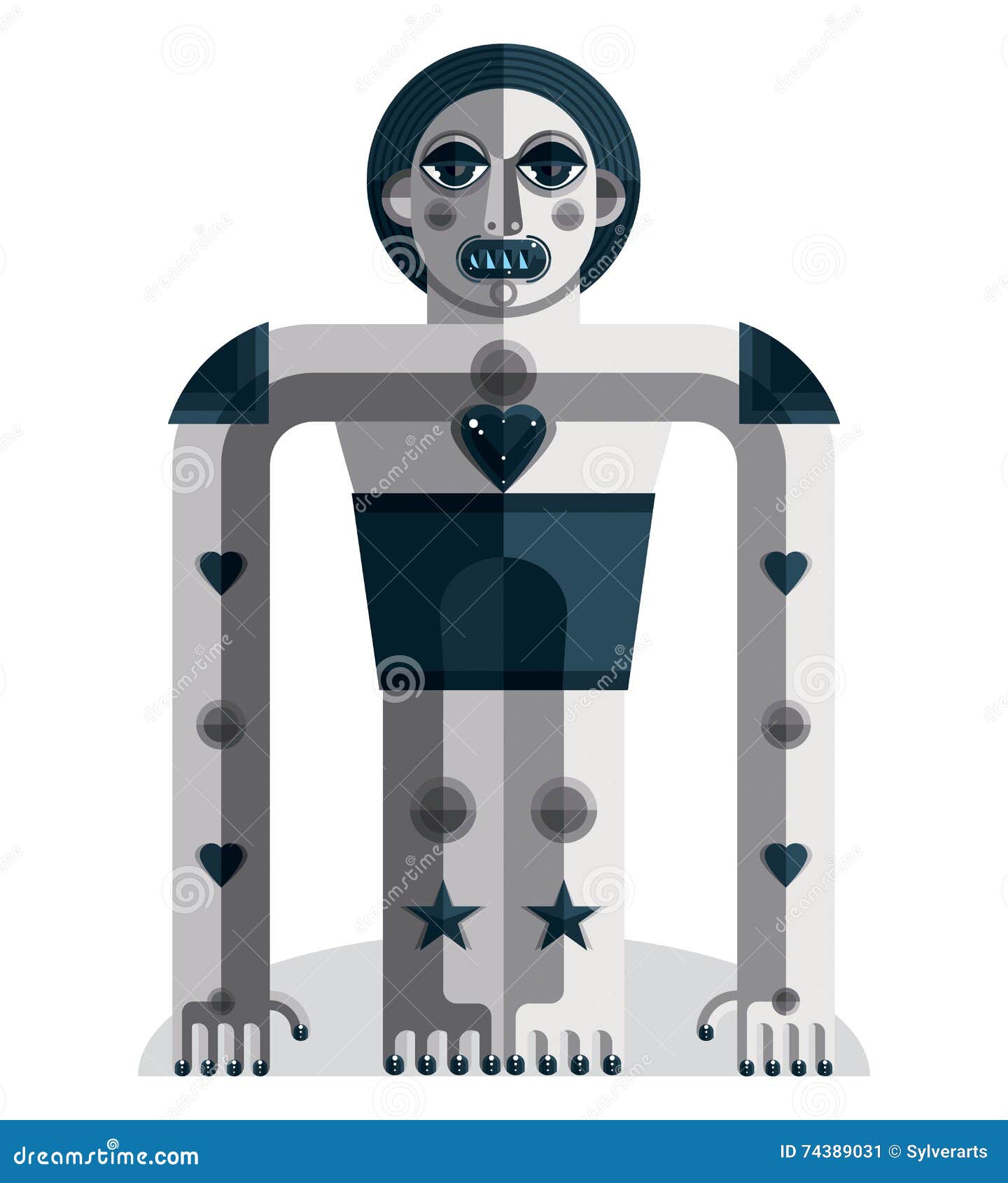 Grayscale Modernistic Swoosh Line Wave Layout Cartoon Vector ...