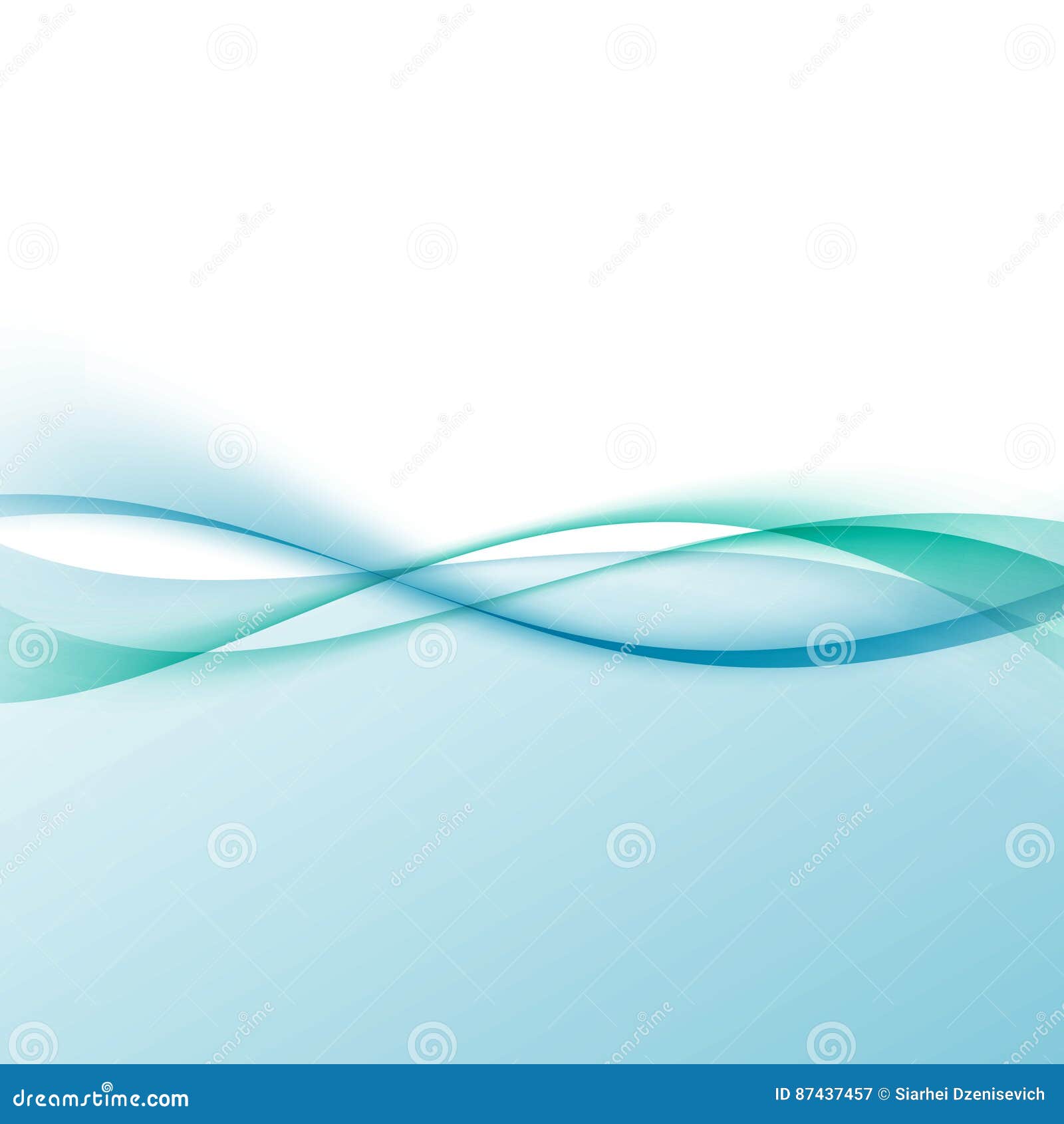 Modernistic Swoosh Colorful Wave Border Stock Vector - Illustration of ...
