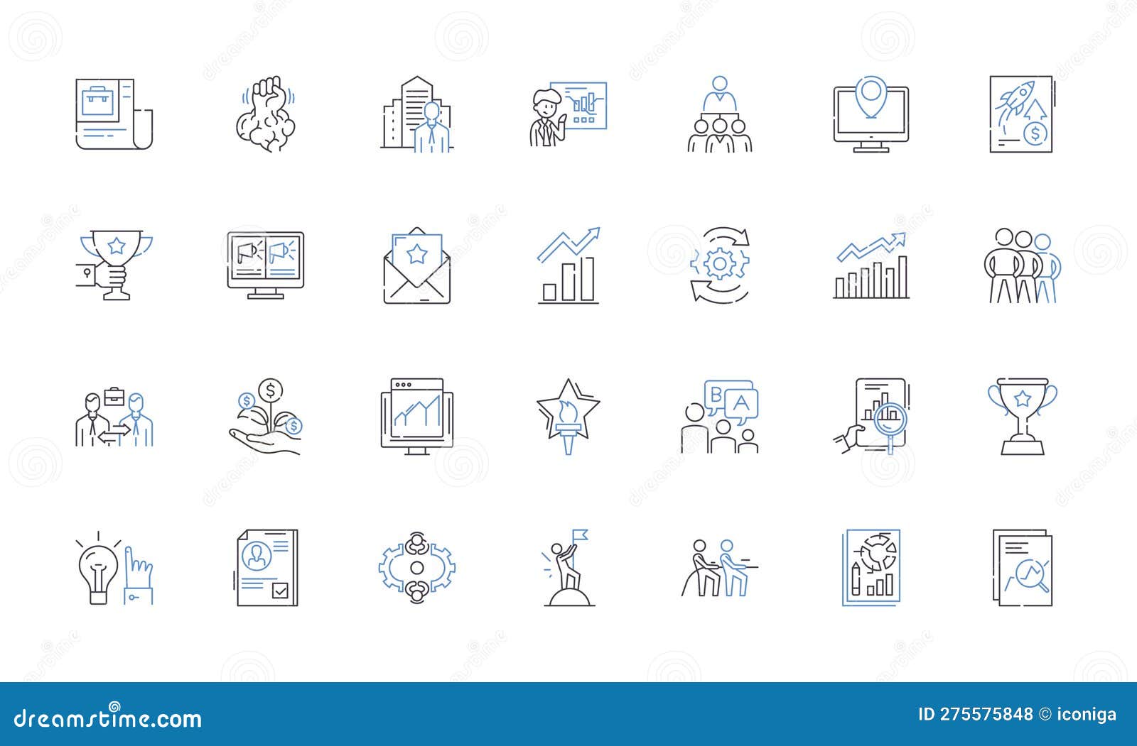 Modernization Line Icons Collection. Progress, Innovation, Development ...