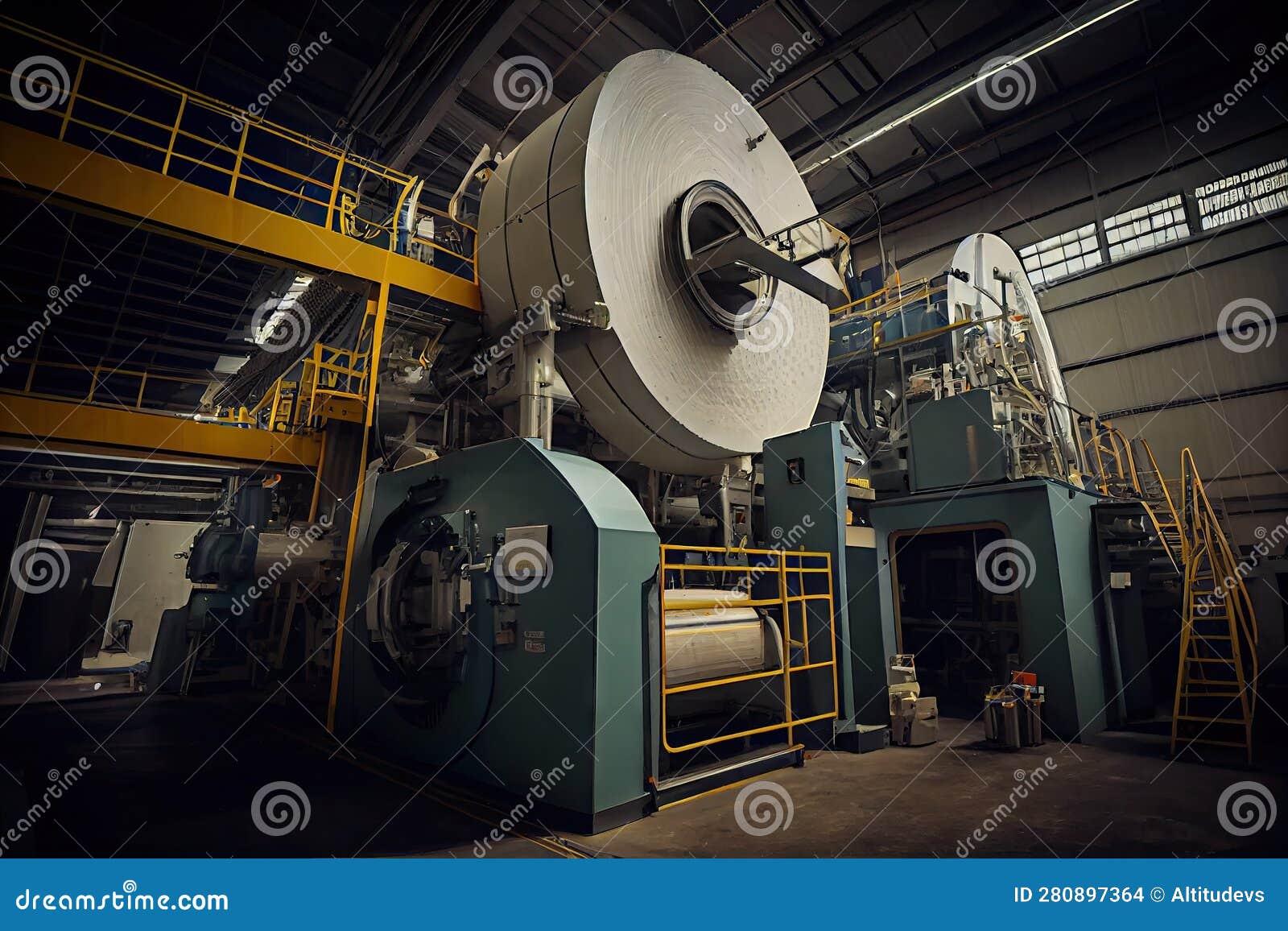 Modernized, Automated Pulp and Paper Factory with High-tech Machinery ...