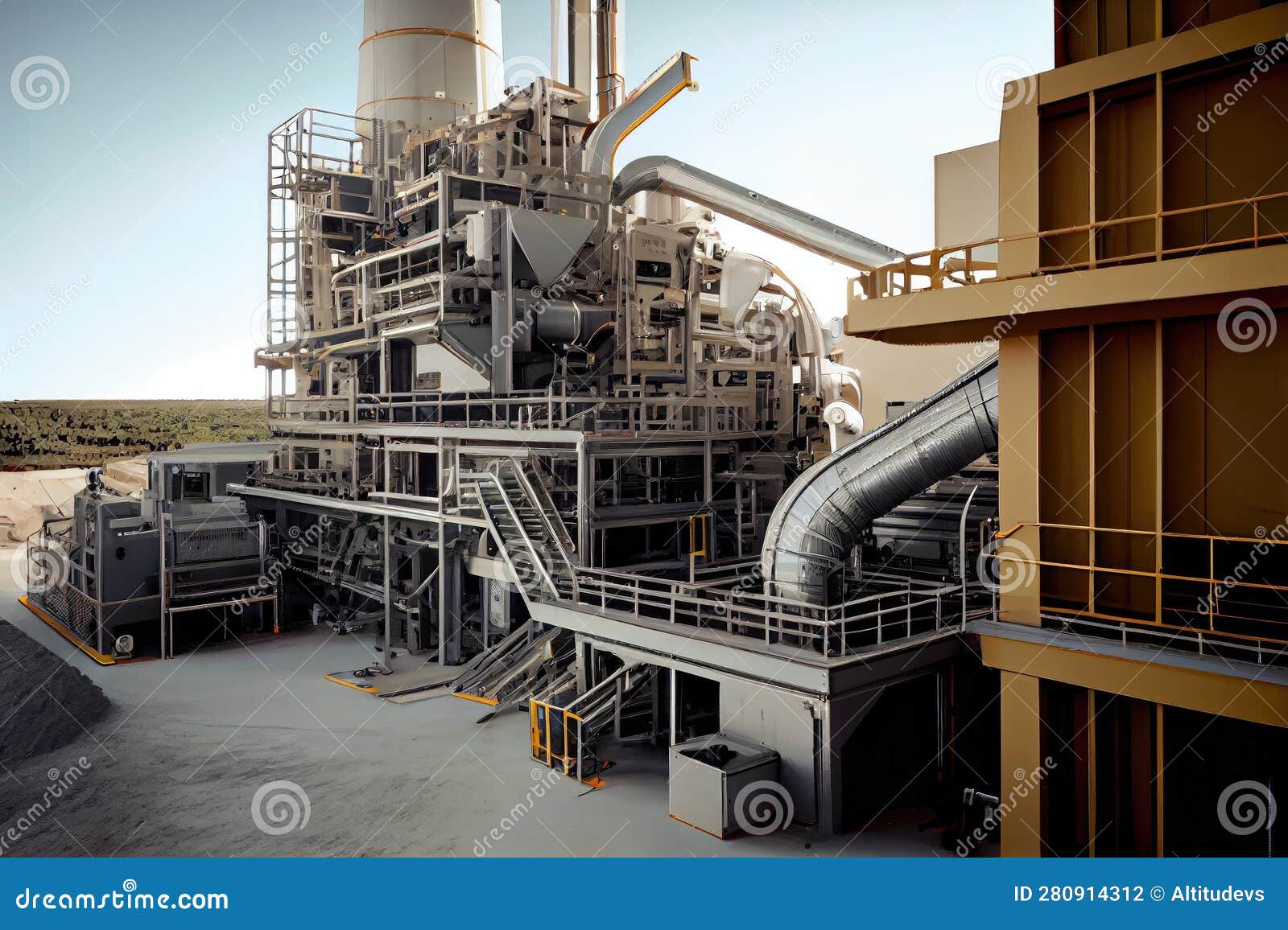 Modernized, Automated Pulp and Paper Factory with High-tech Machinery ...