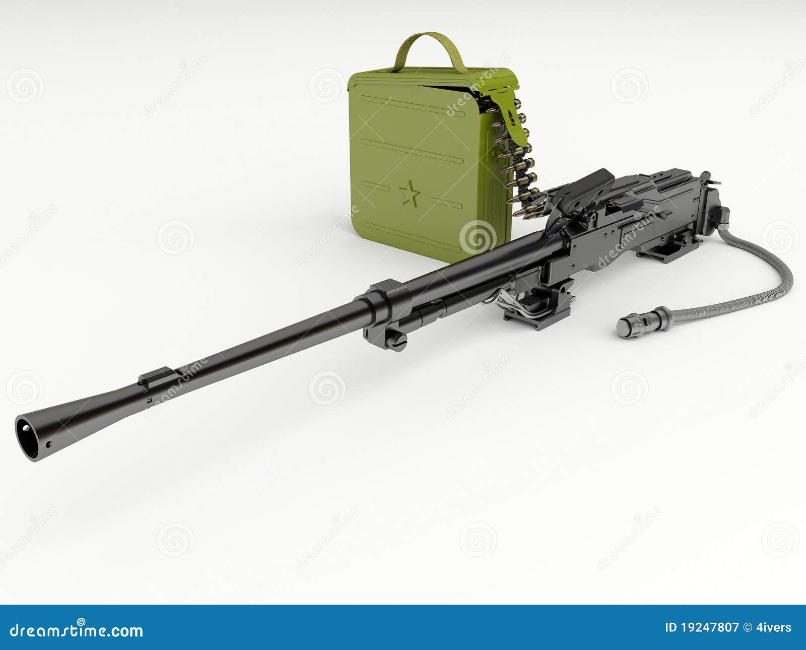 The Modernized Kalashnikov Tank Machine Gun Stock Illustration ...
