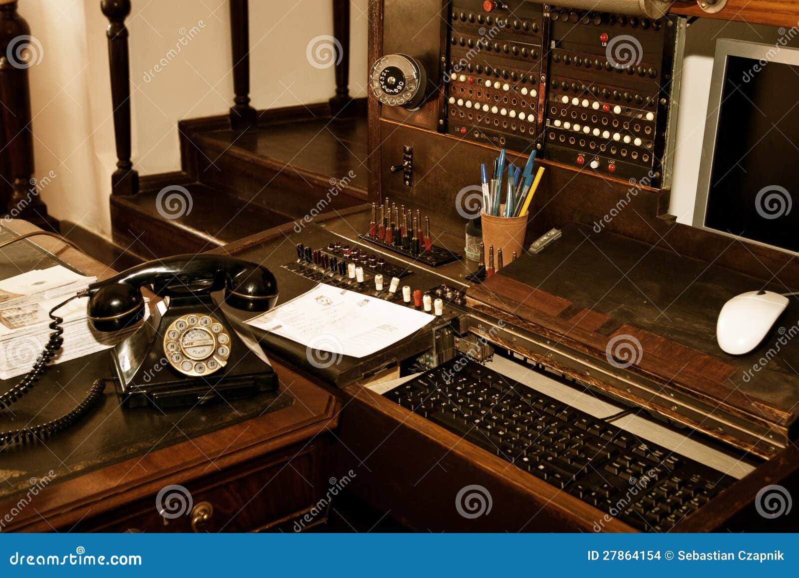 Modernized switchboard stock photo. Image of electronics - 27864154