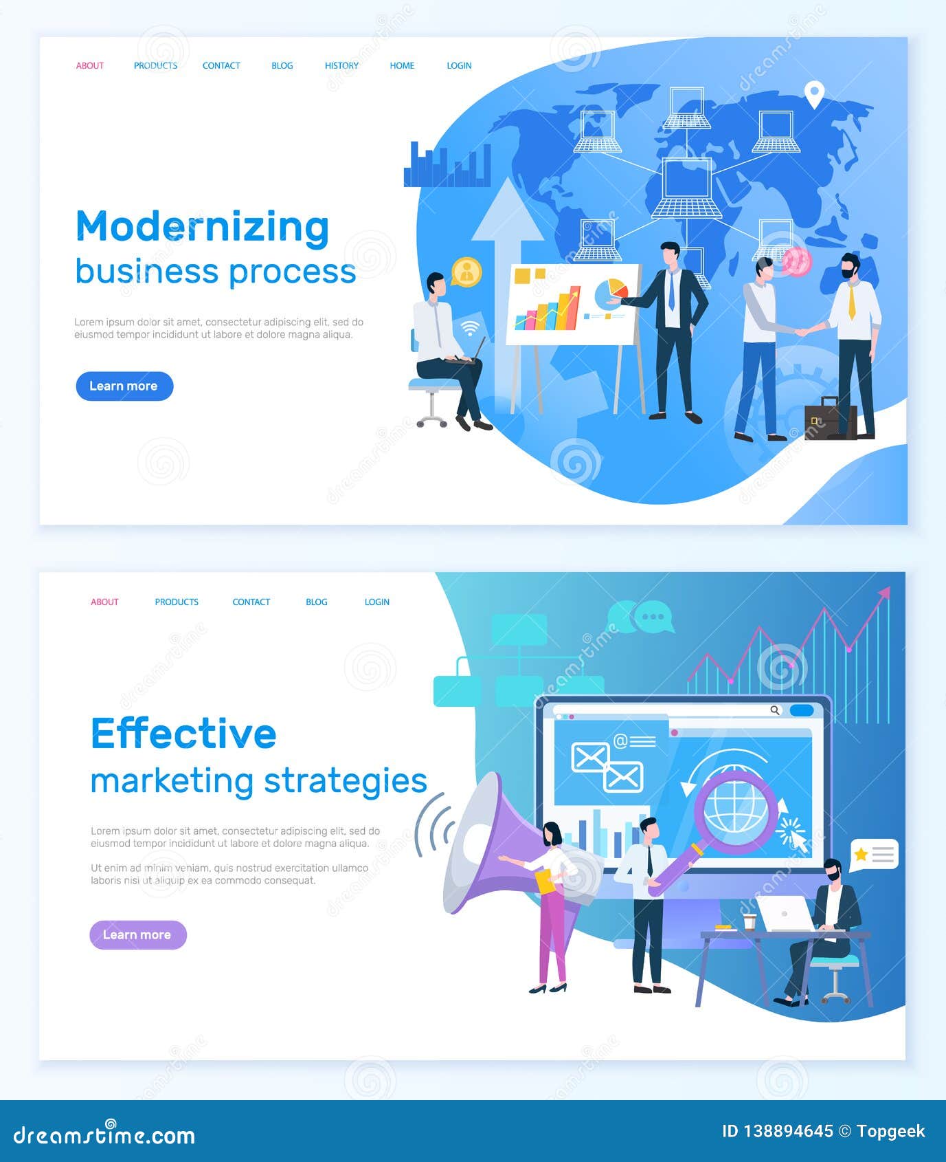 Modernizing Business Process Effective Strategy Stock Vector ...