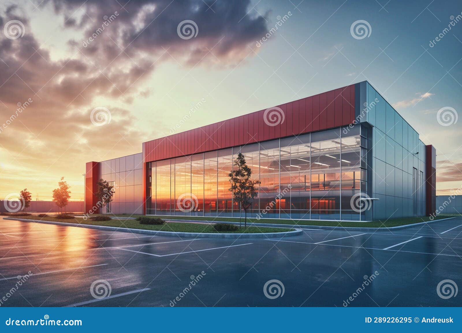 Moderno Edificio De Grandes Almacenes Exterior Con Ventanas Al ...