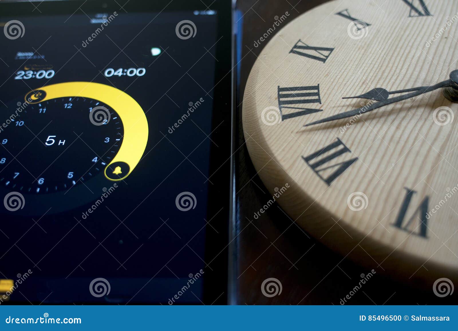 Moderns and Ancients Clocks Stock Photo - Image of technology, contrast ...