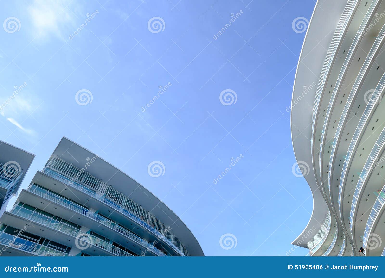 Moderns curved building stock photo. Image of blue, abstract - 51905406