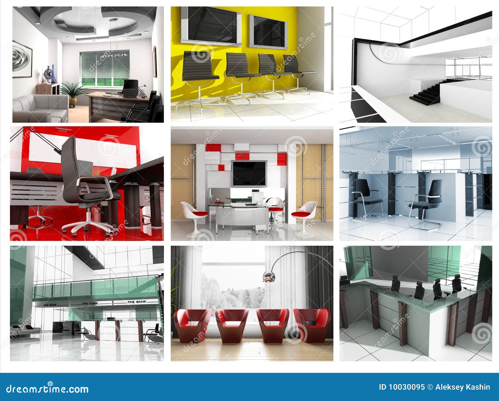 Modernt Kontor För Samlingsbilder Stock Illustrationer - Illustration ...