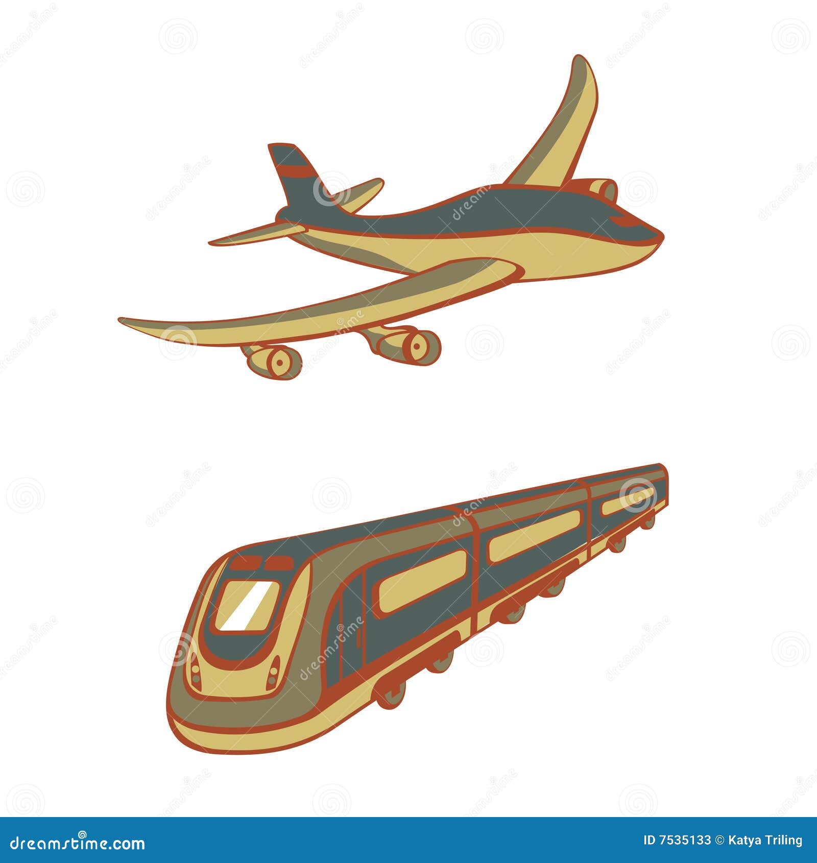 Modes of transport stock vector. Illustration of adventure - 7535133 Modes of transport stock vector. Illustration of adventure - 7535133
