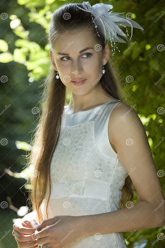 Modest bride stock photo. Image of modest, looking, face - 15107932