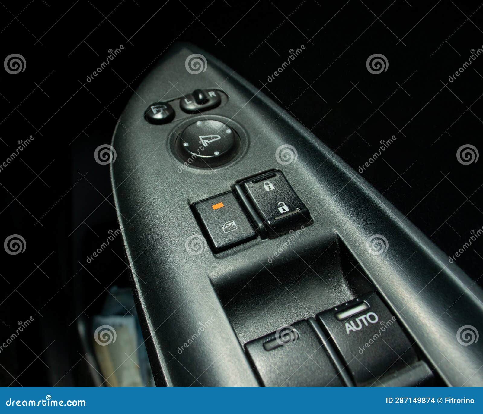A Modest Control Panel Inside a Vehicle Stock Photo - Image of control ...