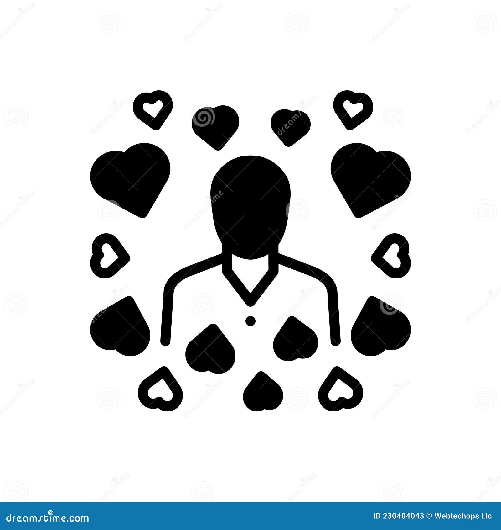 Black Solid Icon for Modest, Common and Average Stock Vector ...