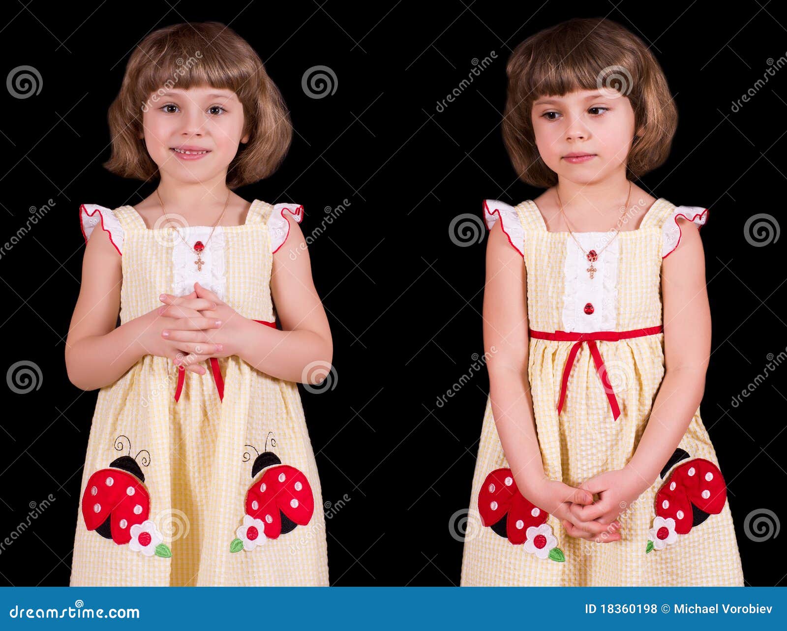 Modest little girl stock photo. Image of hair, human - 18360198