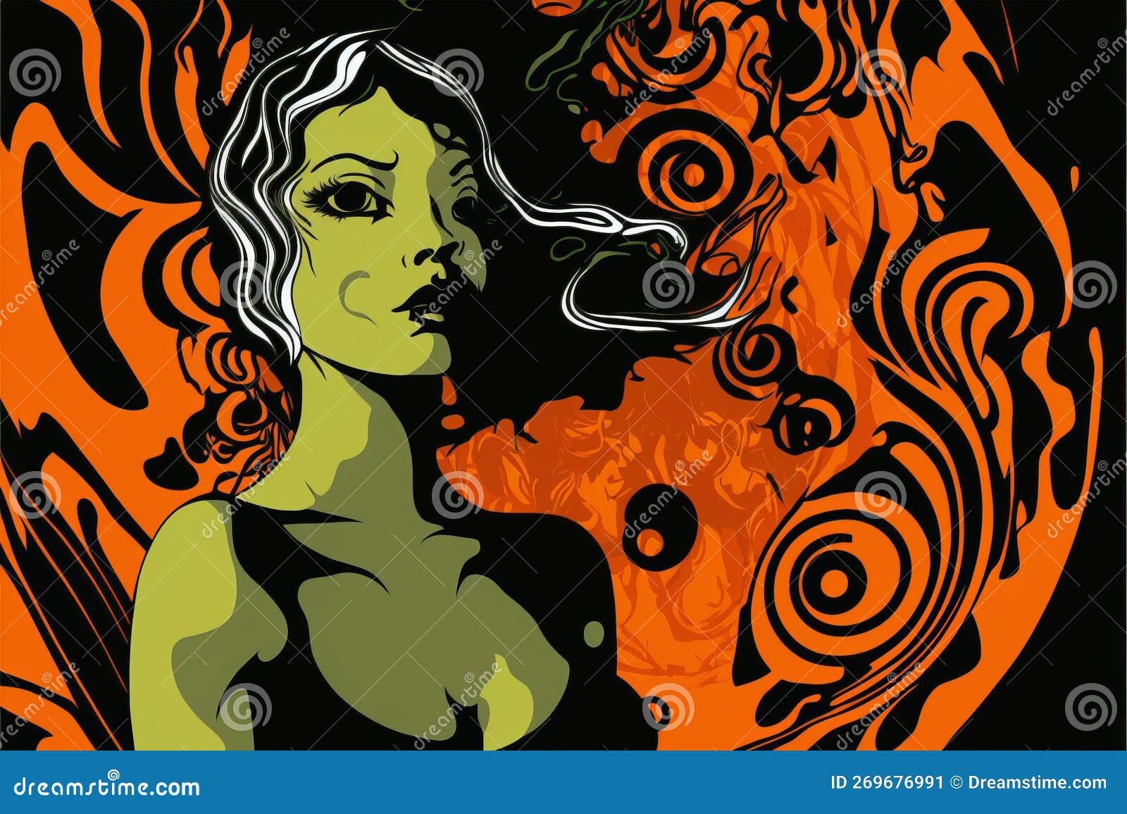 Modesty Abstract Art (generative AI) Stock Illustration - Illustration ...