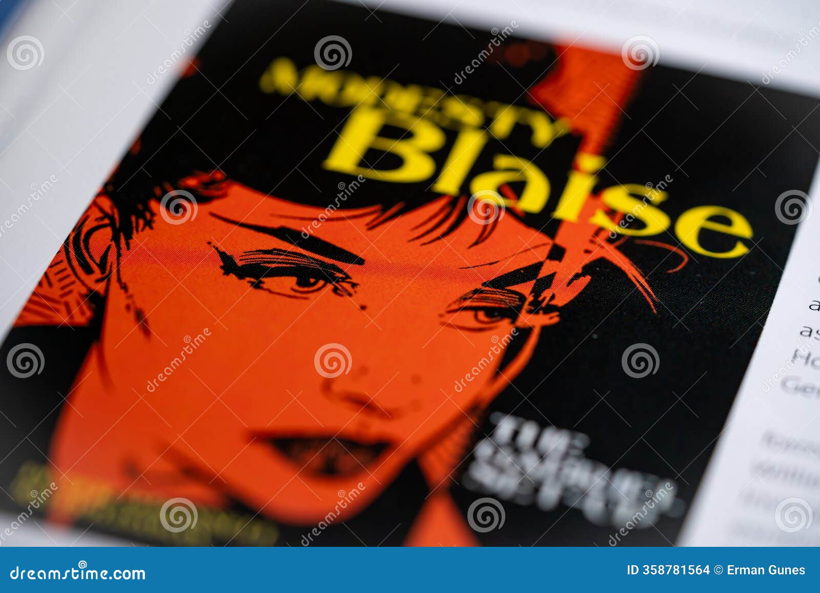 Modesty Blaise from a Comic Book. Editorial Stock Image - Image of ...