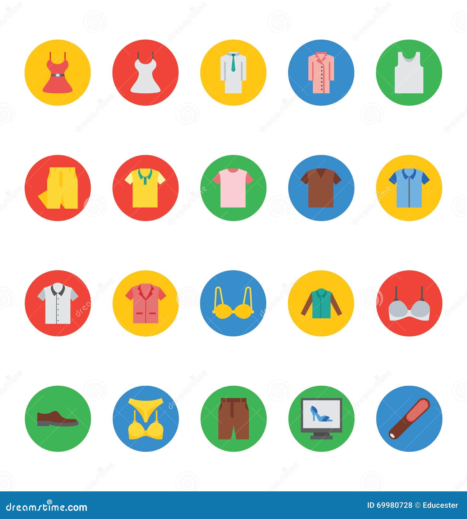 Modevektorsymboler 4 stock illustrationer. Illustration av pojke - 69980728